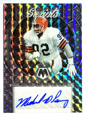 MICHAEL DEAN PERRY Browns 2023 Mosaic AUTHENTIC AUTOGRAPH SCRIPTS ...