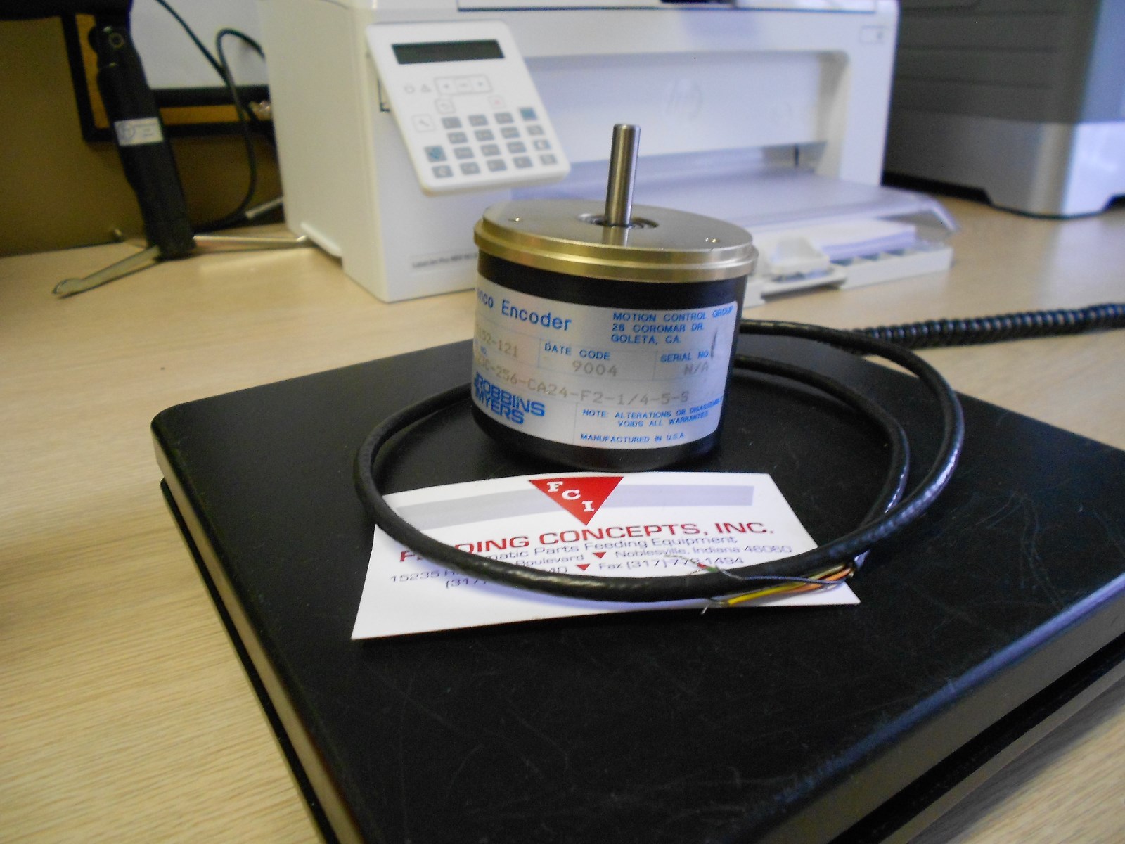 Renco Encoder 75152-121 MODEL: R2523C-256-CA24-F2-1/4-5-S | eBay