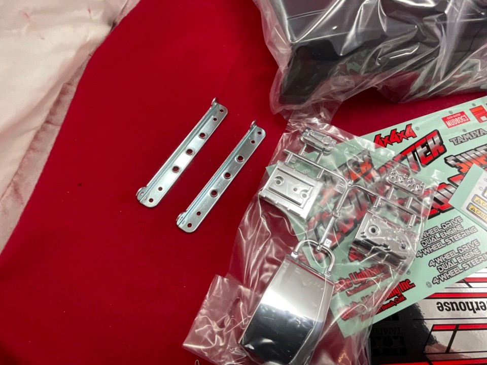 TAMIYA SUPER CLODBUSTER black edition BODY + plastic set clod buster ...