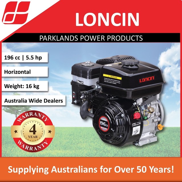 Loncin G200F 5.5 Hp 196cc Horizontal Shaft Engine 4 Year Warranty for ...