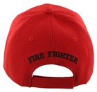 FIRE DEPT FIRE FIGHTER SIDE FLAMES BALL CAP HAT RED | eBay