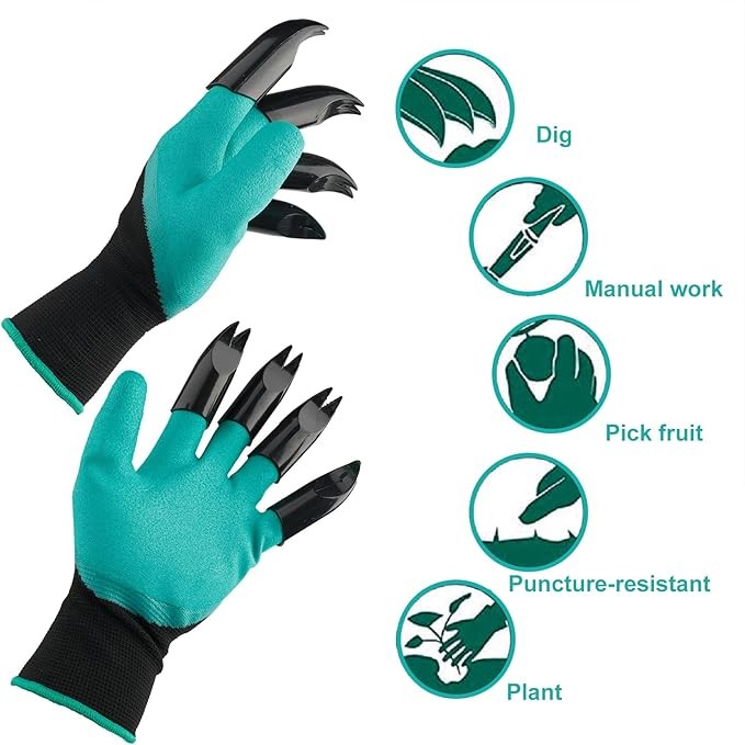 Garden Gloves with Claws for Digging, Claw Gardening Gifts for Women | eBay