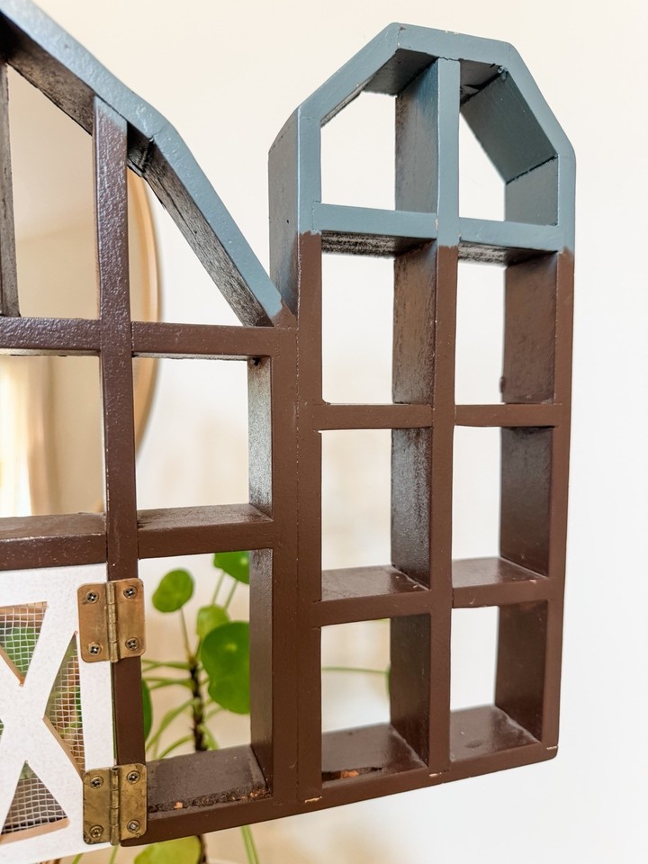 Vintage Country Wood Barn Shadow Box Wall Shelf For Knick Knack Curio ...