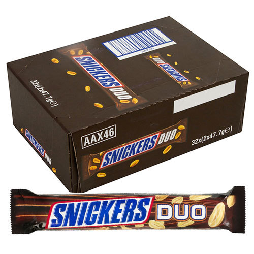 Full Box of Snickers Duo Chocolate Bars Free P&P Only £34.99 Free ...