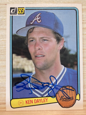 KEN DAYLEY 1983 DONRUSS AUTO SIGNED baseball card ATLANTA BRAVES RC 375 ...