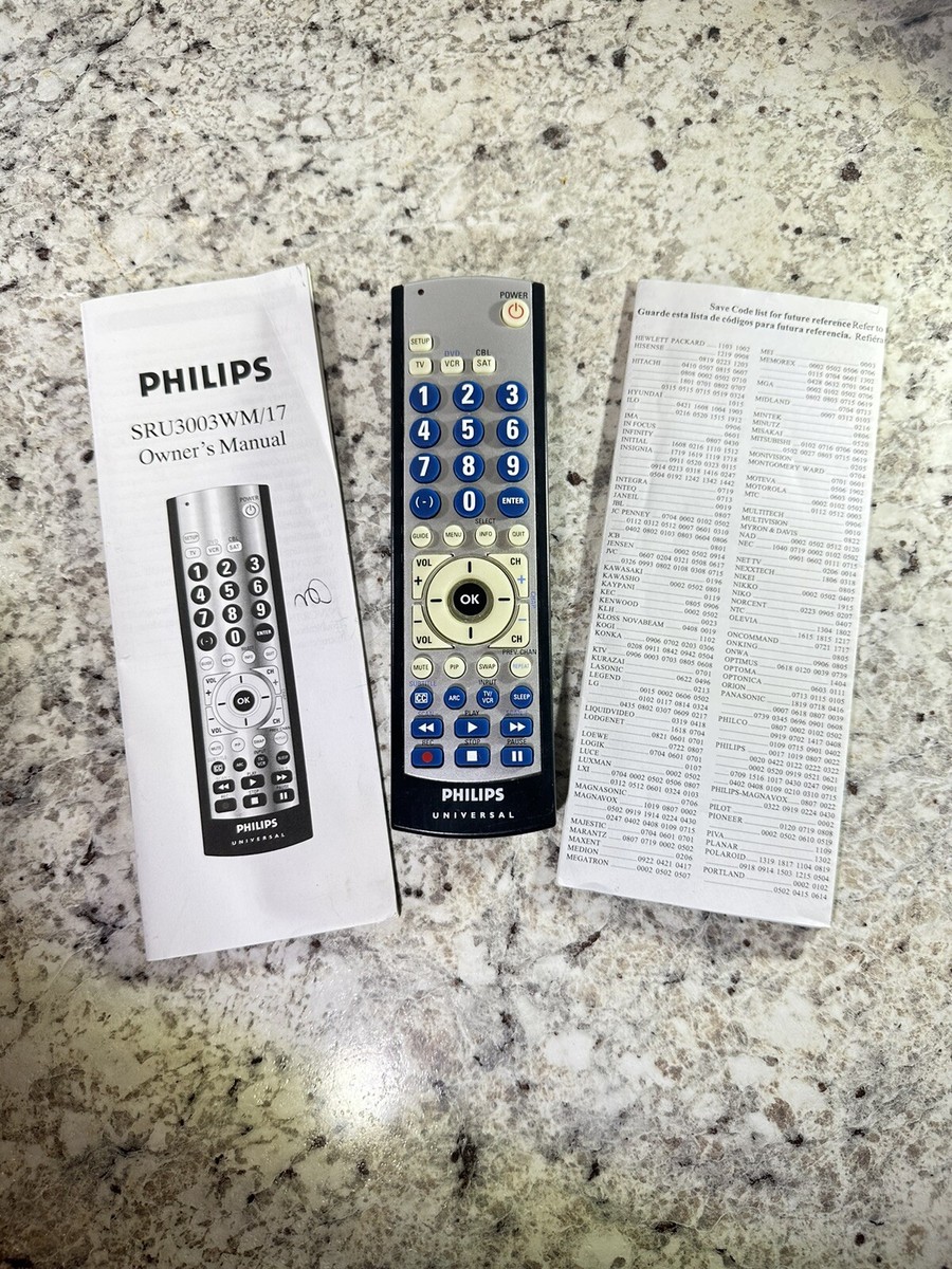 Philips Universal Remote Sru3003wmphilips Universal Amazon.com: