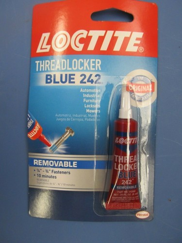 Loctite Nut & Bolt Threadlocker 242 BLUE 6ml Thread Locker Removable NEW! 79340242005 | eBay
