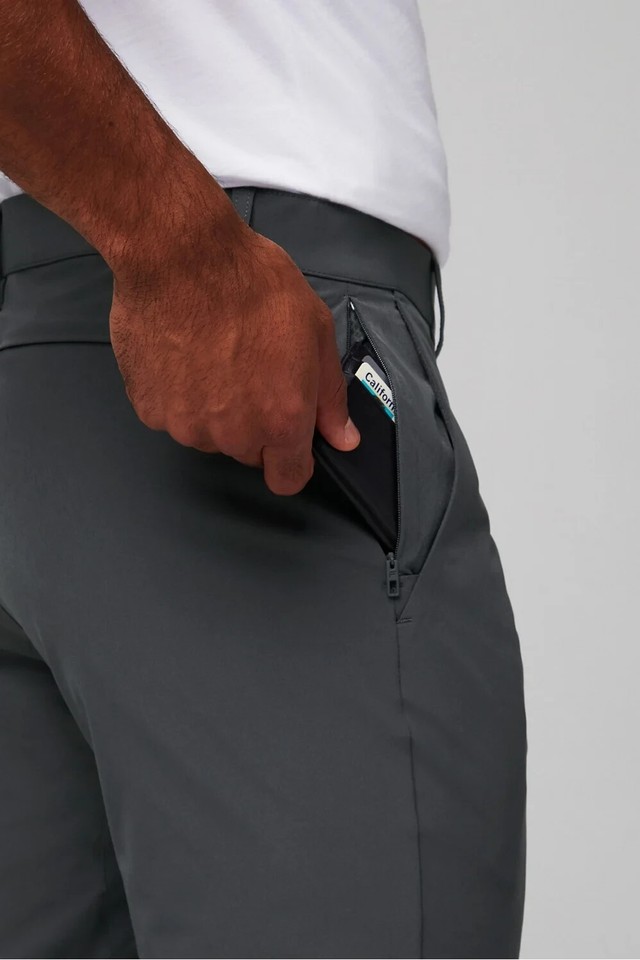 Fabletics Golf Pants Mens Large Onyx Gray The Only Pant Classic Fit ...