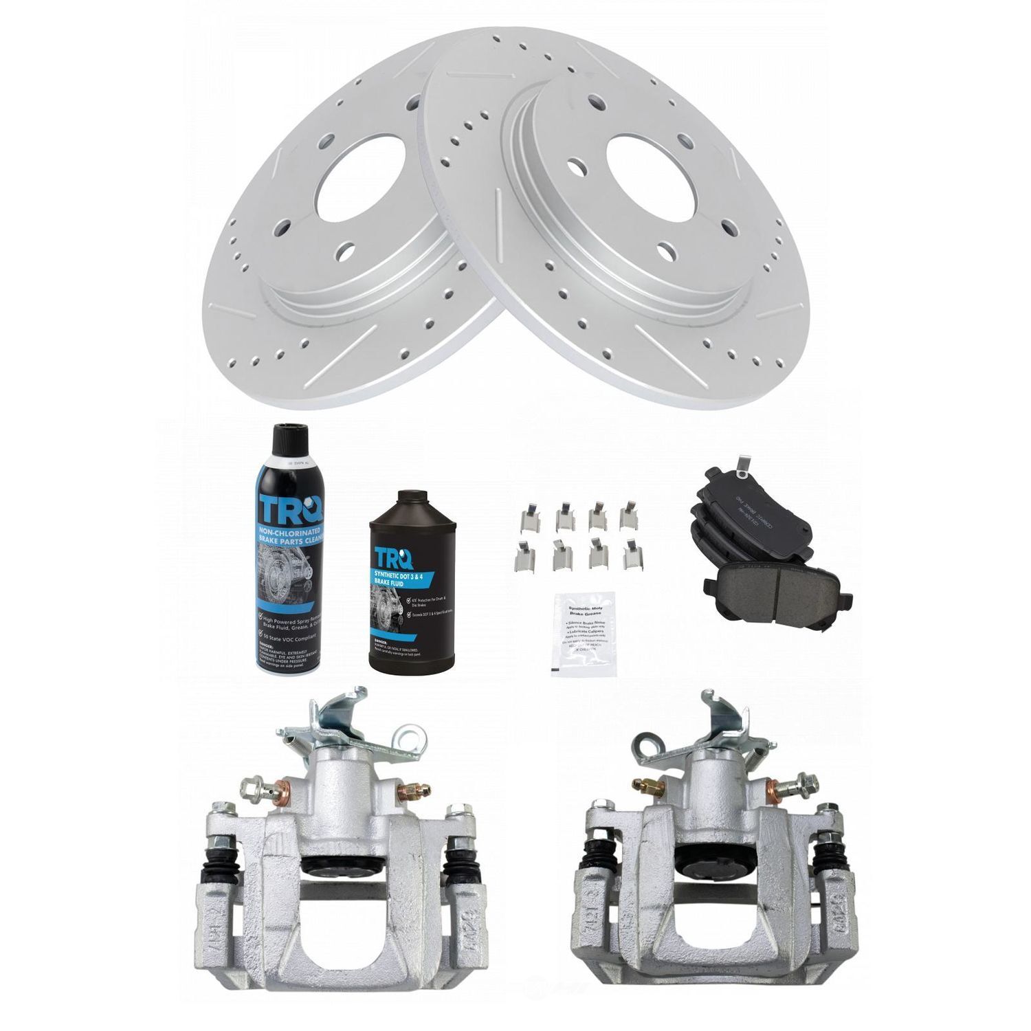 Disc Brake Kit-Performance Ceramic Performance Brake Pad and Rotor Kit ...