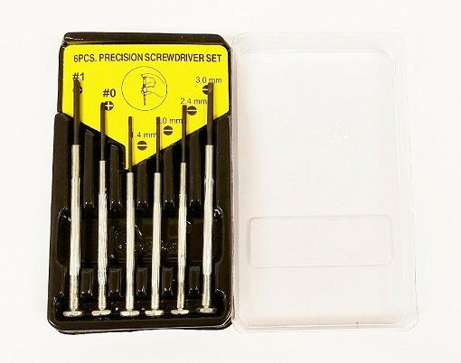 LOT of 1x, 2x Precision Screwdriver Set 6pc Micro Jeweler Watches ...