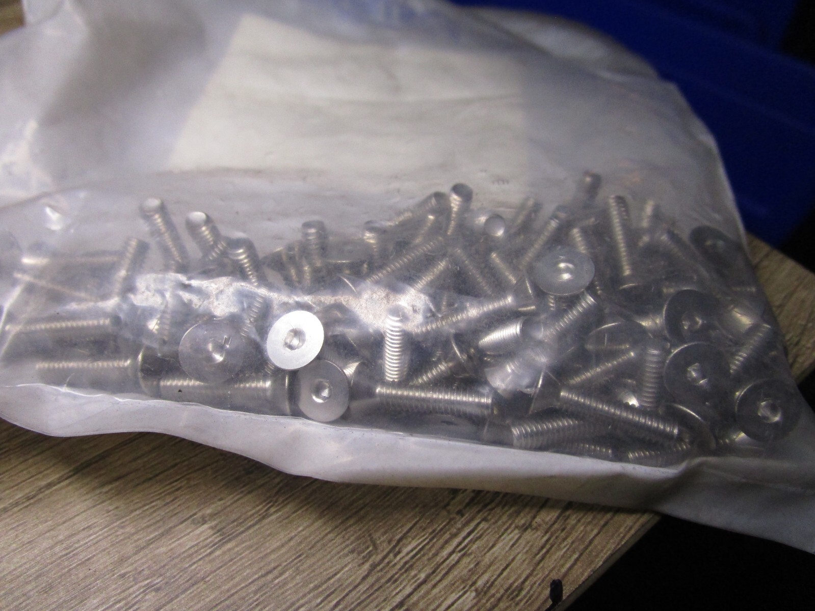 (100) #8-32 x 3/4" ASTM F879 Hex Drive Grade 18-8 SS Flat Socket Cap ...