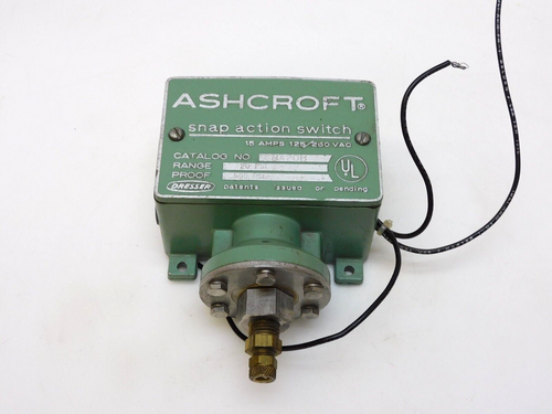 ASHCROFT SNAP ACTION SWITCH B420B 20PSI 500PSI 15A 125/250VAC | eBay