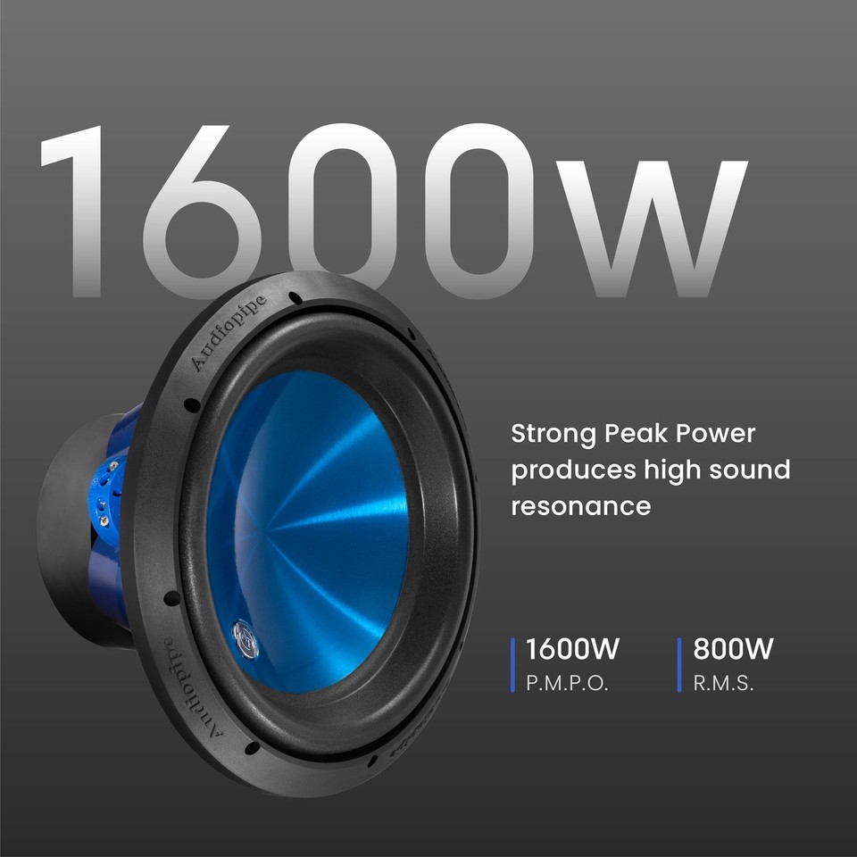 12 Inch 800 Watts Dual 4 Ohms Eye Candy Blue Subwoofer TXX-APD-12BL ...