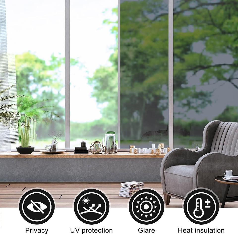 One Way Window Privacy Film: Windows Tint for Home, Mirror Effect ...