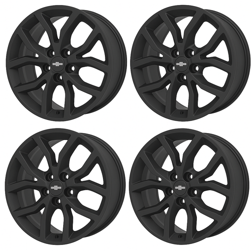 19" CHEVROLET IMPALA SATIN BLACK EXCHANGE WHEELS RIMS FACTORY OEM 5613 ...