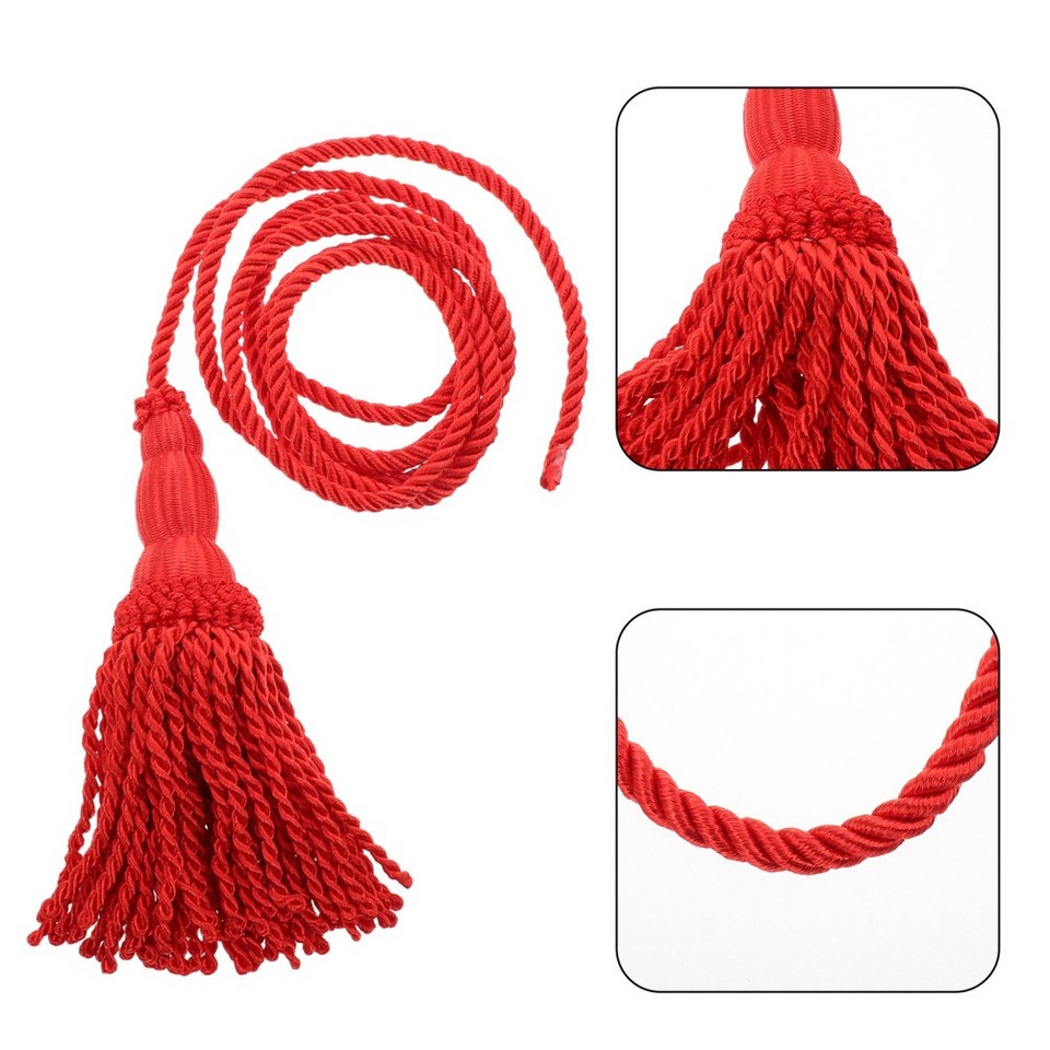 Red Cords Bugle Wind Instrument Braiding Braided Rope with Tassel ...