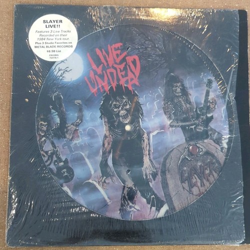 Slayer “Live Undead” 1985 Original Vinyl LP Picture Disc Metal Blade ...