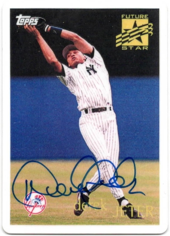 Derek Jeter Alex Rodriguez Chipper Jones - TOPPS Rising Stars Auto ...