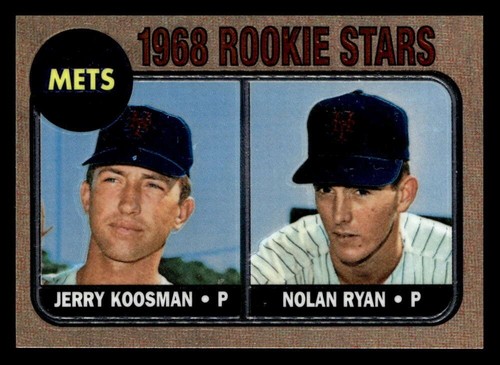1999 Topps Mets 1968 Rookie Stars Jerry Koosman Nolan Ryan Reprint #1 ...
