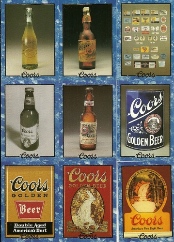 COORS CARDS -COMPLETE SET OF 100 HISTORY & ADVERTISING OF COORS BREWING ...