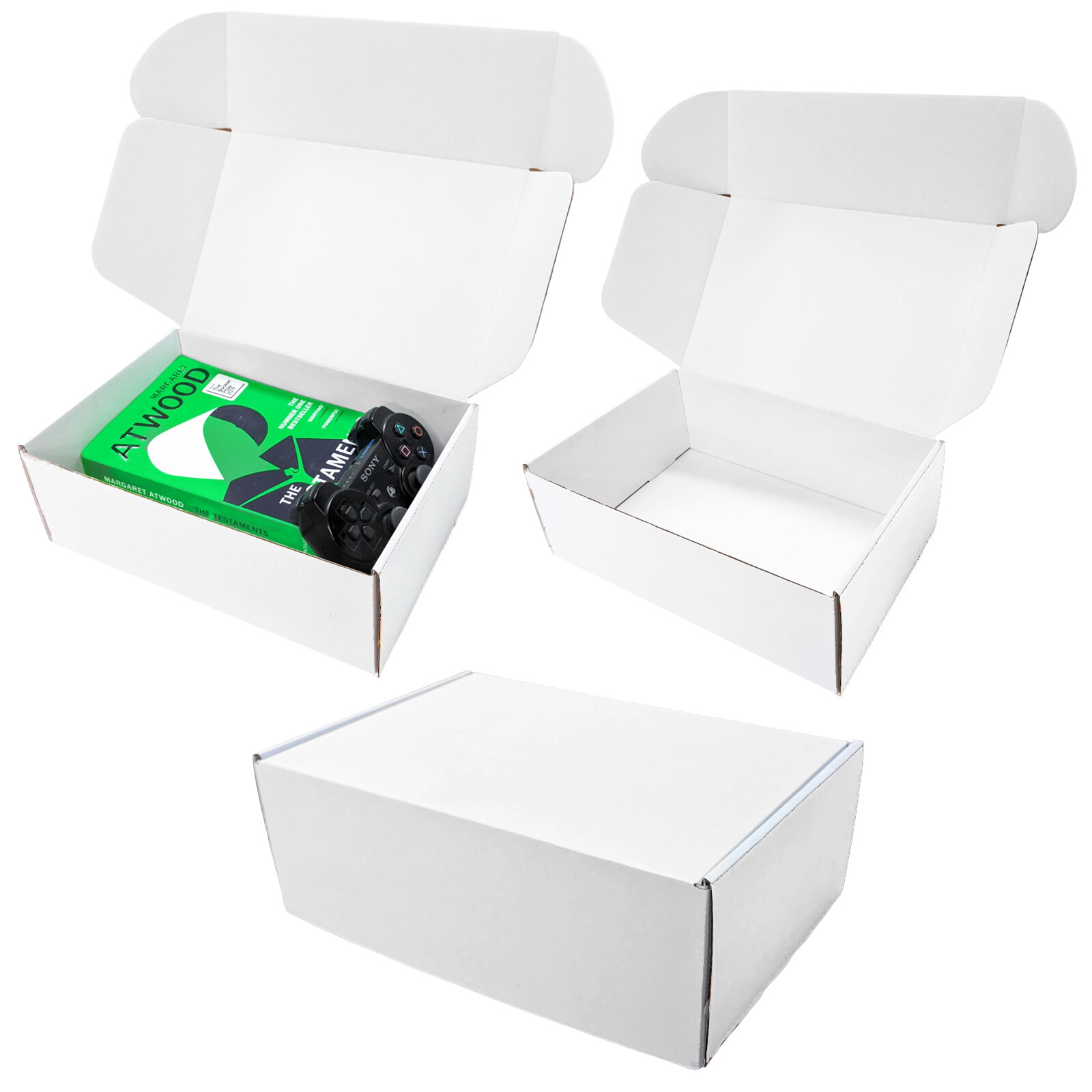 BROWN OR WHITE SHIPPING CARDBOARD BOXES POSTAL MAILING GIFT PACKET ...