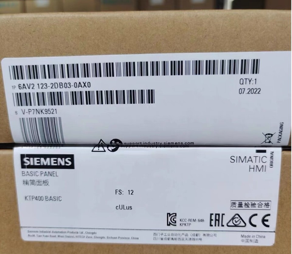 New Siemens SIMATIC HMI, KTP400 Basic 6AV2123-2DB03-0AX0 6AV2 123-2DB03 ...