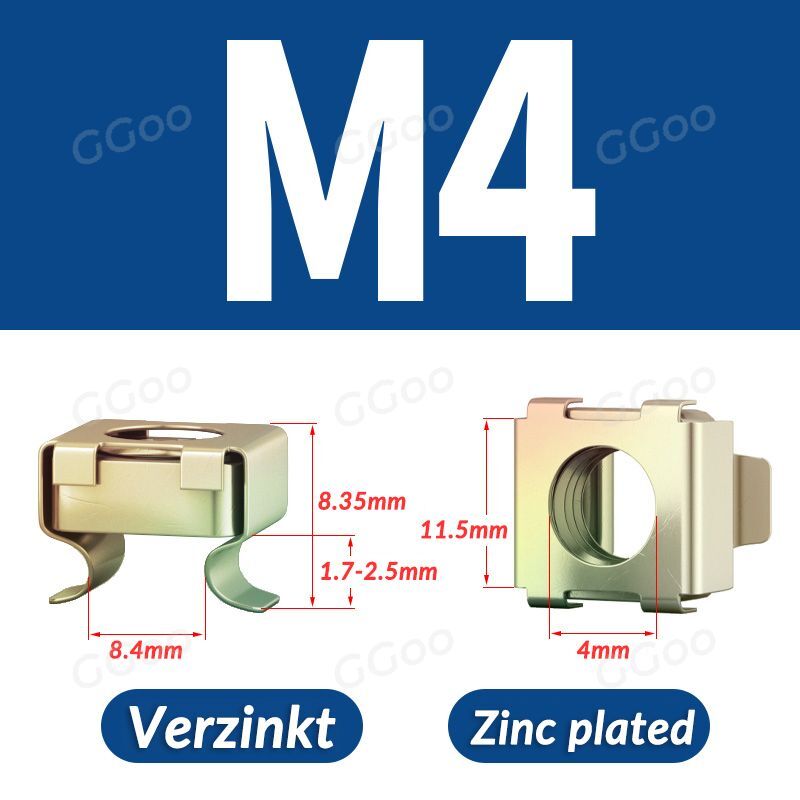 M4 M5 M6 M8 M10 M12 Cage Nuts for Server Shelves Cabinets Rack Mount | eBay