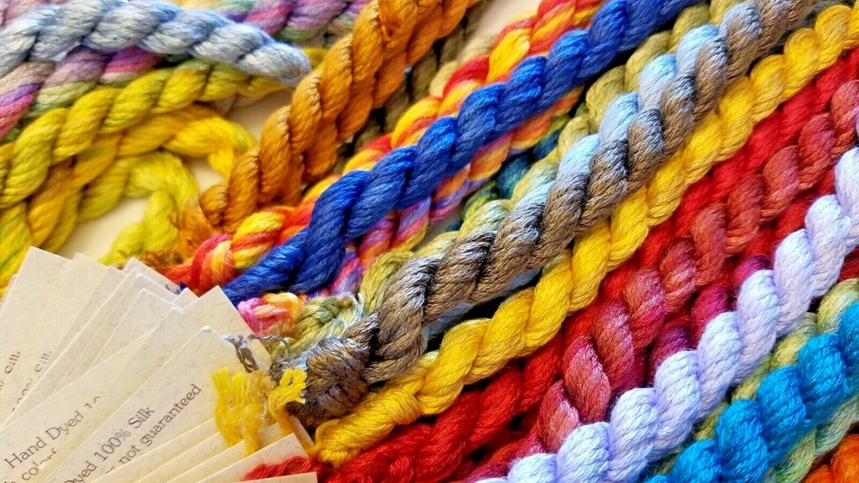 Thread Gatherer Silk 'N Colors 103 - 9912 You Choose Hand-Dyed Silk ...