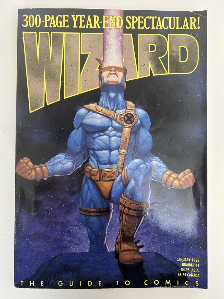Wizard The Comics Magazine #41 Cyclops Mark Sasso Painted 300 Page ...