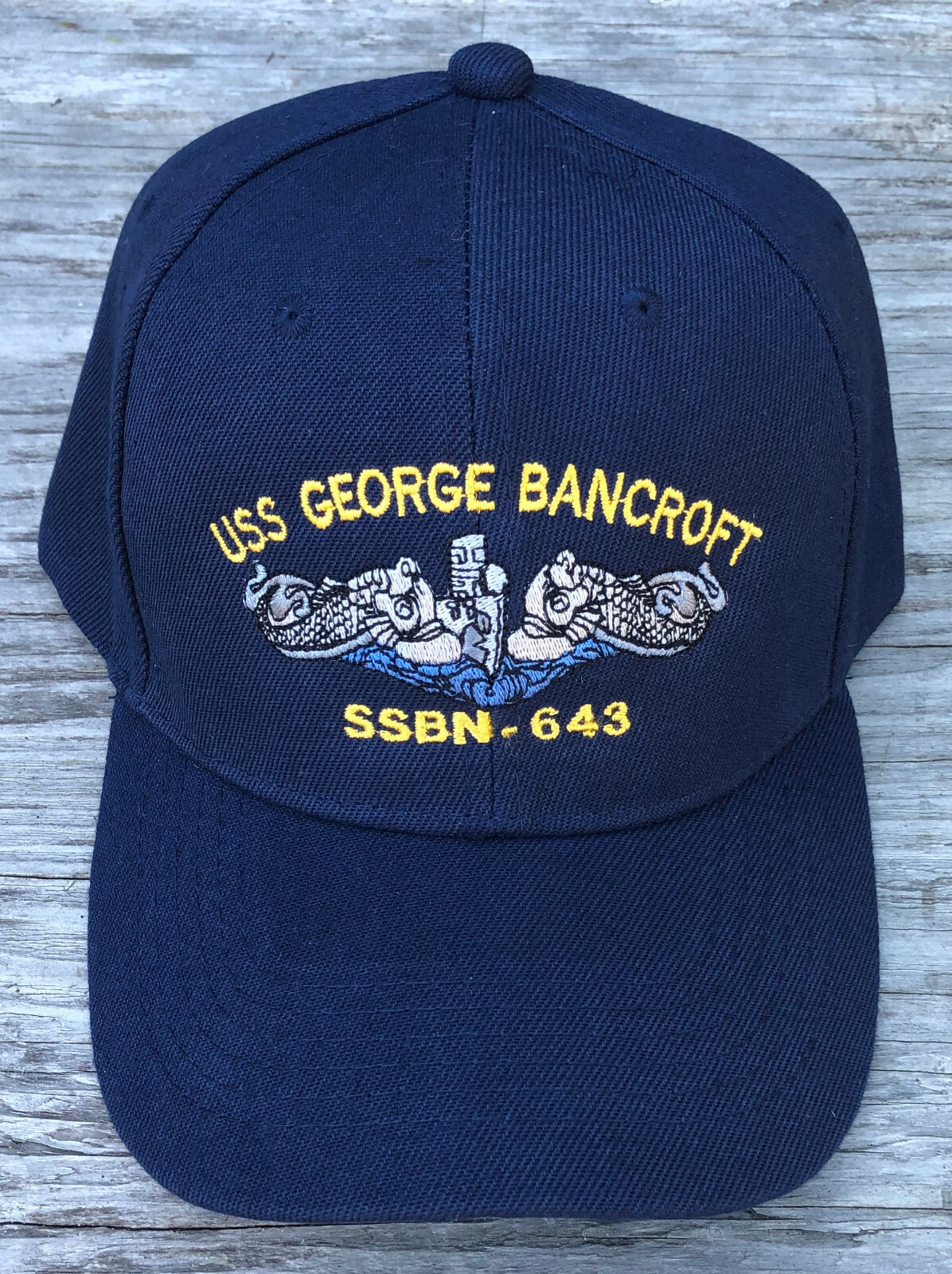USS George Bancroft SSBN-643 Ball Cap Submarine Dolphins FBM Veteran ...