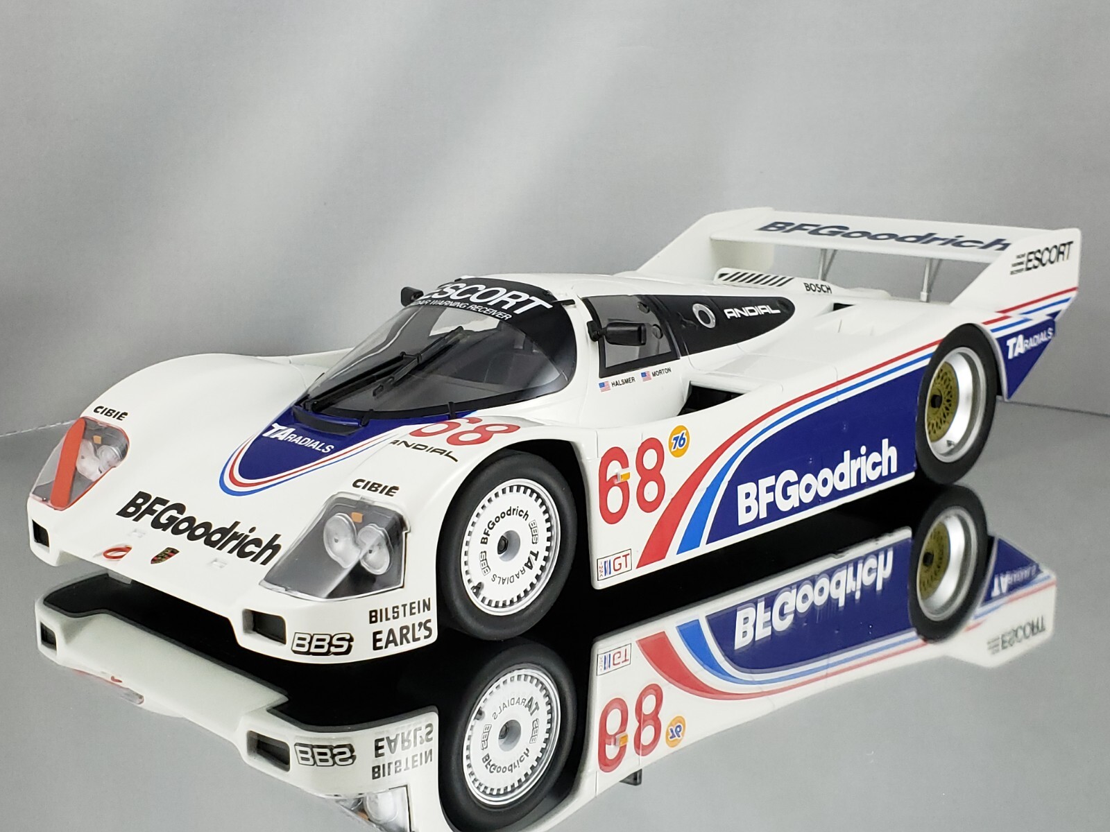 Norev Porsche 962 IMSA #68 Winner Riverside 1985 BFGoodrich Halsmer ...