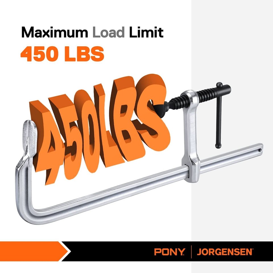 Jorgensen 6"/12" Bar Clamps Sets 2-Pack Drop Forged Alloy Steel for ...