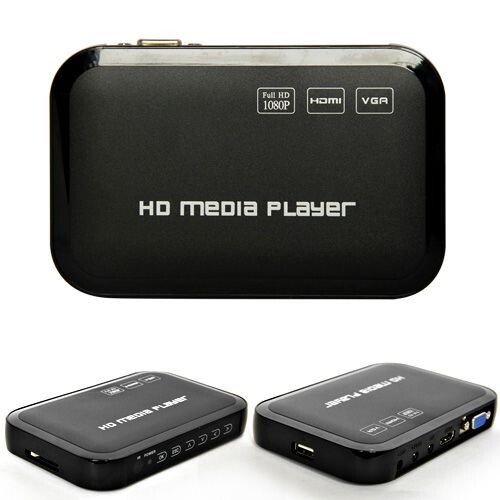 Full HD 1080P HDMI Media Player Center TV HDD MKV SD USB MP4 RM RMVB ...