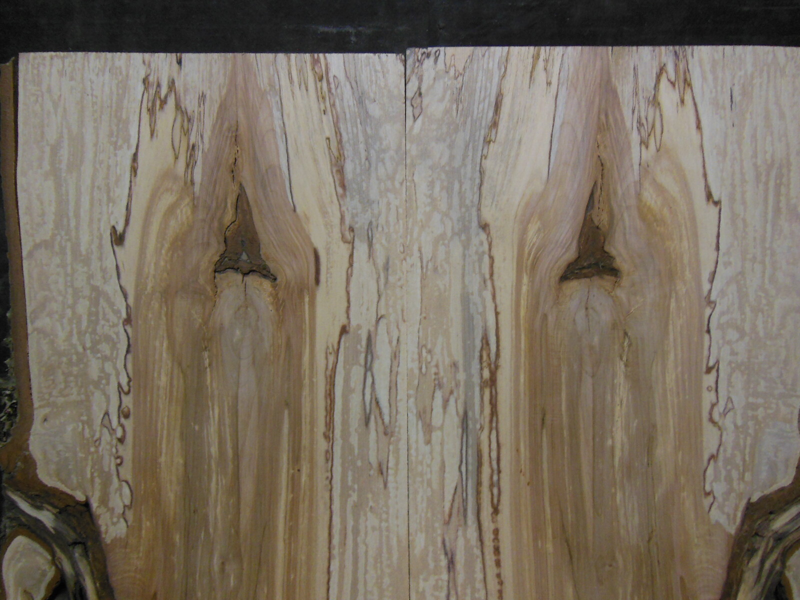 S-302_ Book Matched Spalted Yellow Birch Slabs 33" x 22-23" x 1 1/2 ...