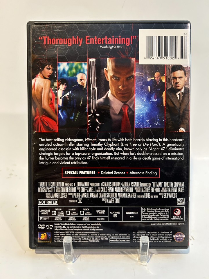 Hitman (DVD, 2007, Unrated) w/ DIGITAL CODE 24543510024| eBay