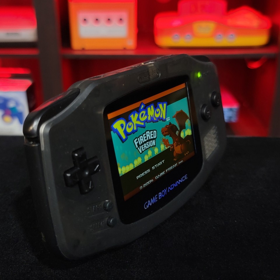Smoke Grey Game Boy Advance GBA Console with iPS V5 Backlight Backlit ...
