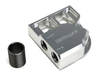Hamburger's Perf. 3301 Single Remote Oil Filter HP6 -12AN Ports Billet ...