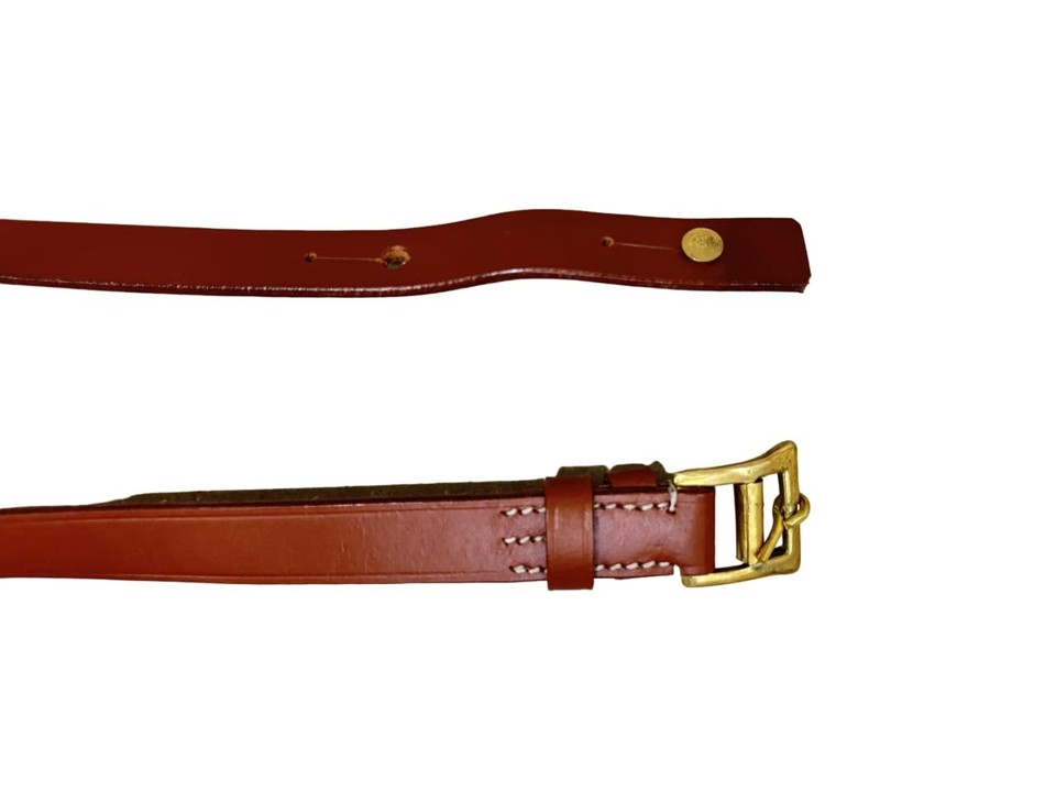 Vintage Leather Rifle Sling: WWII Italian Carcano 100% Brown | eBay