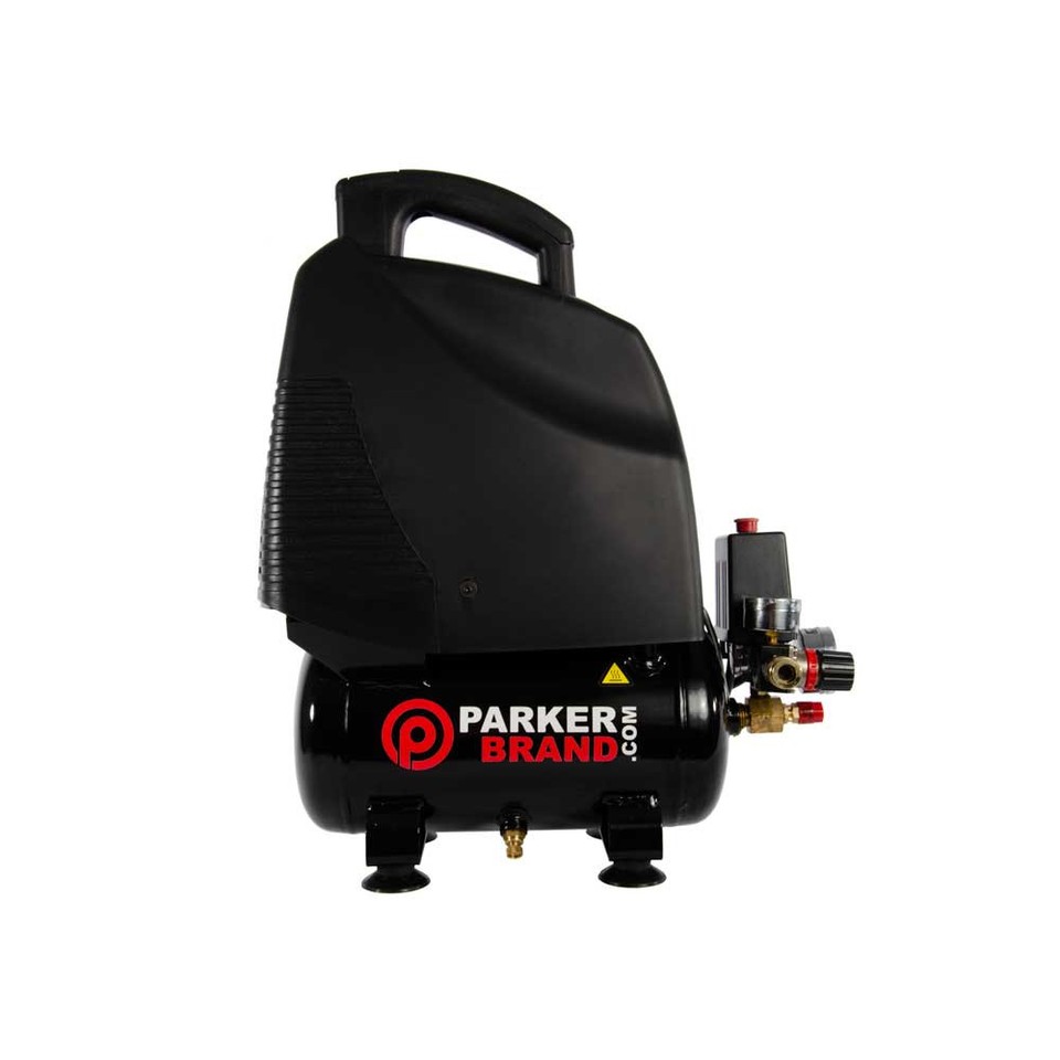 6 Litre Air Compressor & Tool Kit – 1.5HP, 115 PSI, Oil-Free Portable ...