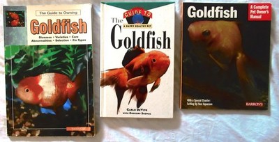3 Books GOLDFISH Complete Pet Owner's Manual Ostrow OWNER'S GUIDE TO ...
