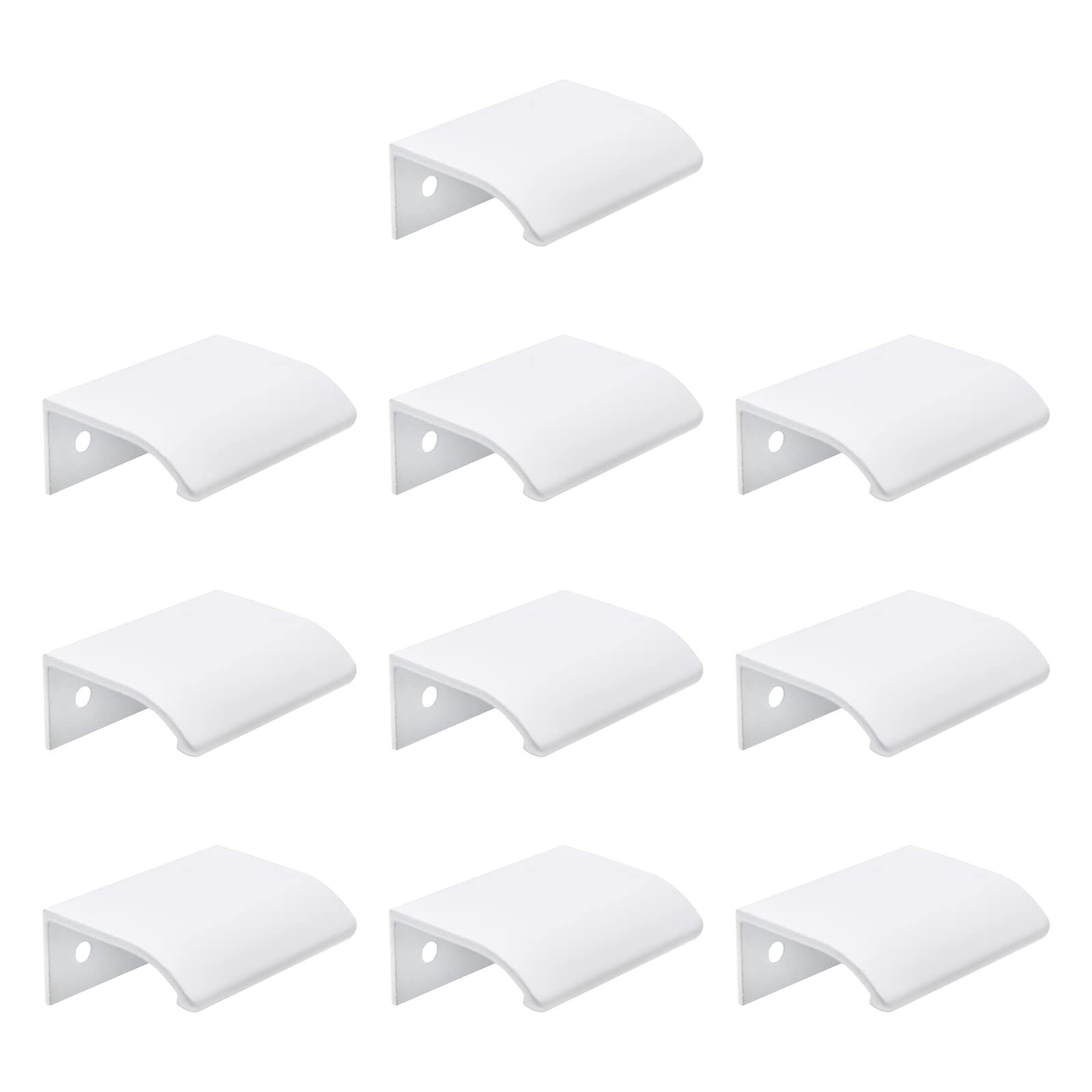 Curved Edge Pull Handles 1.97 Inch Edge Finger Tab Handle for Caibnets ...