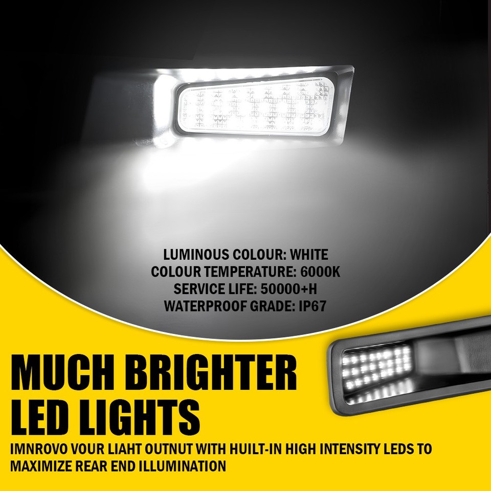 24-LED License Plate Light Rear Bumper Lamp Black For Dodge RAM 1500 ...