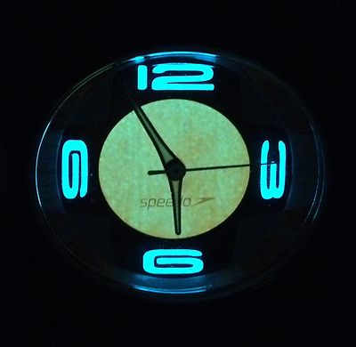 NWOTs "SPEEDO” orange silicon rubber, s-steel analog watch w/ blue ...