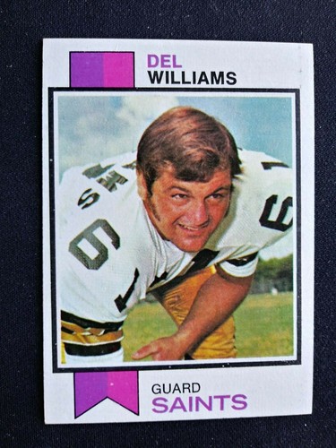 1973 Topps Football Card # 277 Del Williams - New Orleans Saints | eBay