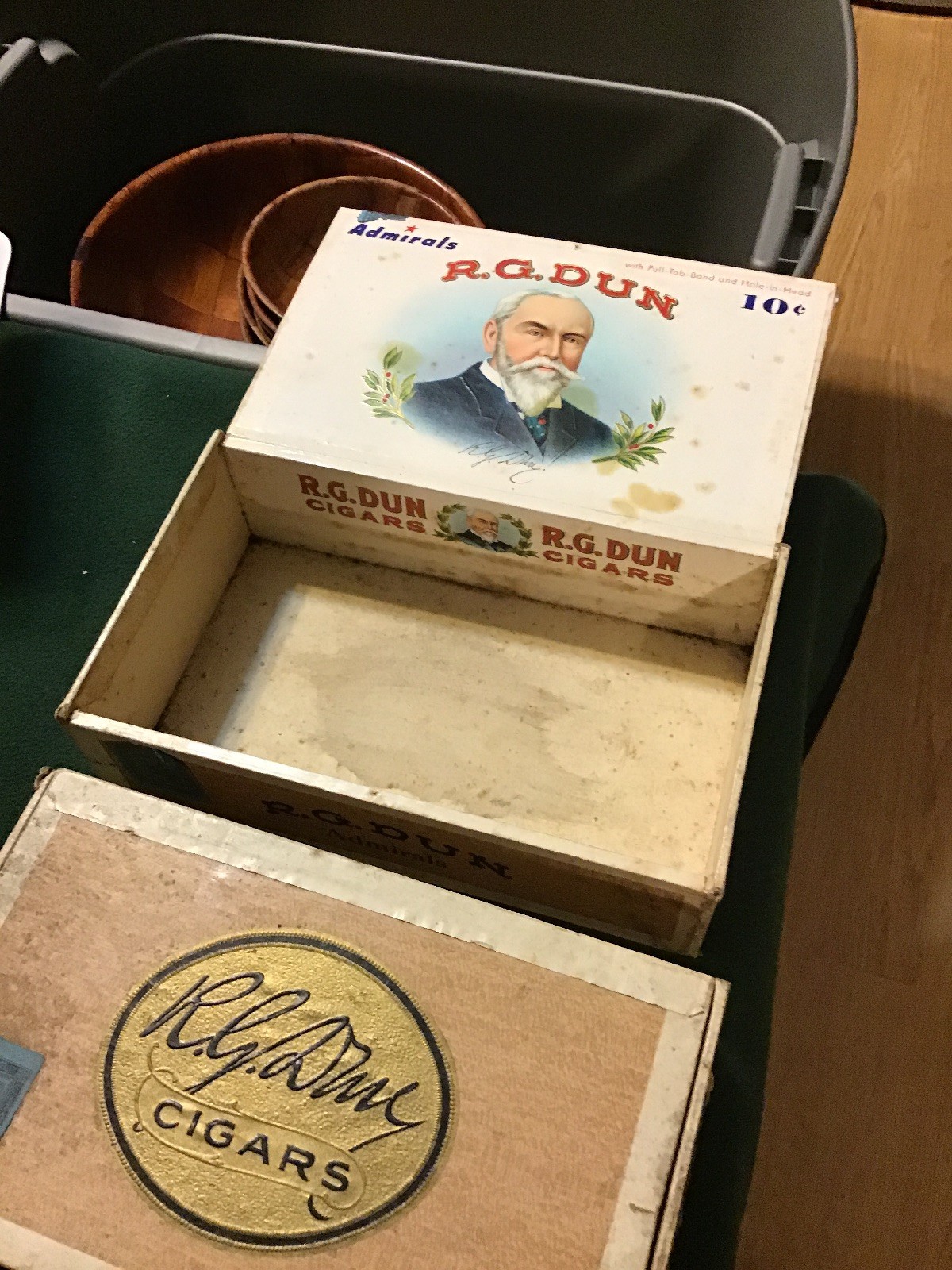 RG Dun Admirals Lot Of 4 Empty cigar boxes wood cardboard | eBay