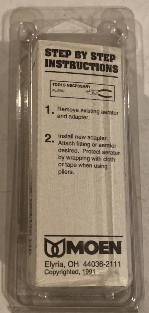 MOEN Faucet Adapter 11/16-27 thd M3670 Lot Of (14) 26508901601| eBay