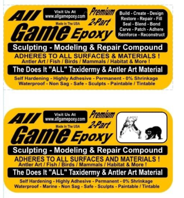 Antler Repair All-Game ... The Original All Purpose Taxidermy Epoxy ...