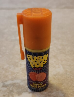 Vintage PUSH POP CANDY Poppin Peach Punch By TOPPS 1991 Sealed Candy | eBay