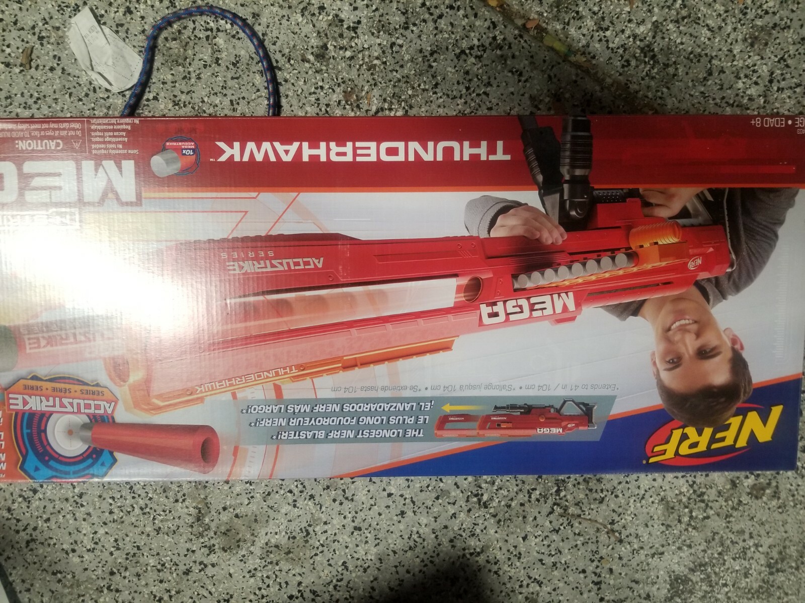 Nerf N-strike Mega Accustrike Thunderhawk Longest Darts Blaster Kids ...