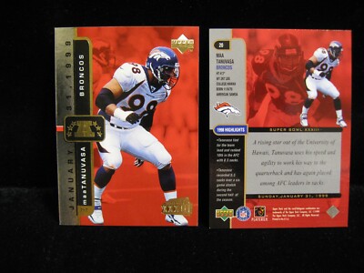 1999 Maa Tanuvasa Denver Broncos Upper Deck Super Bowl XXXIII #20 | eBay